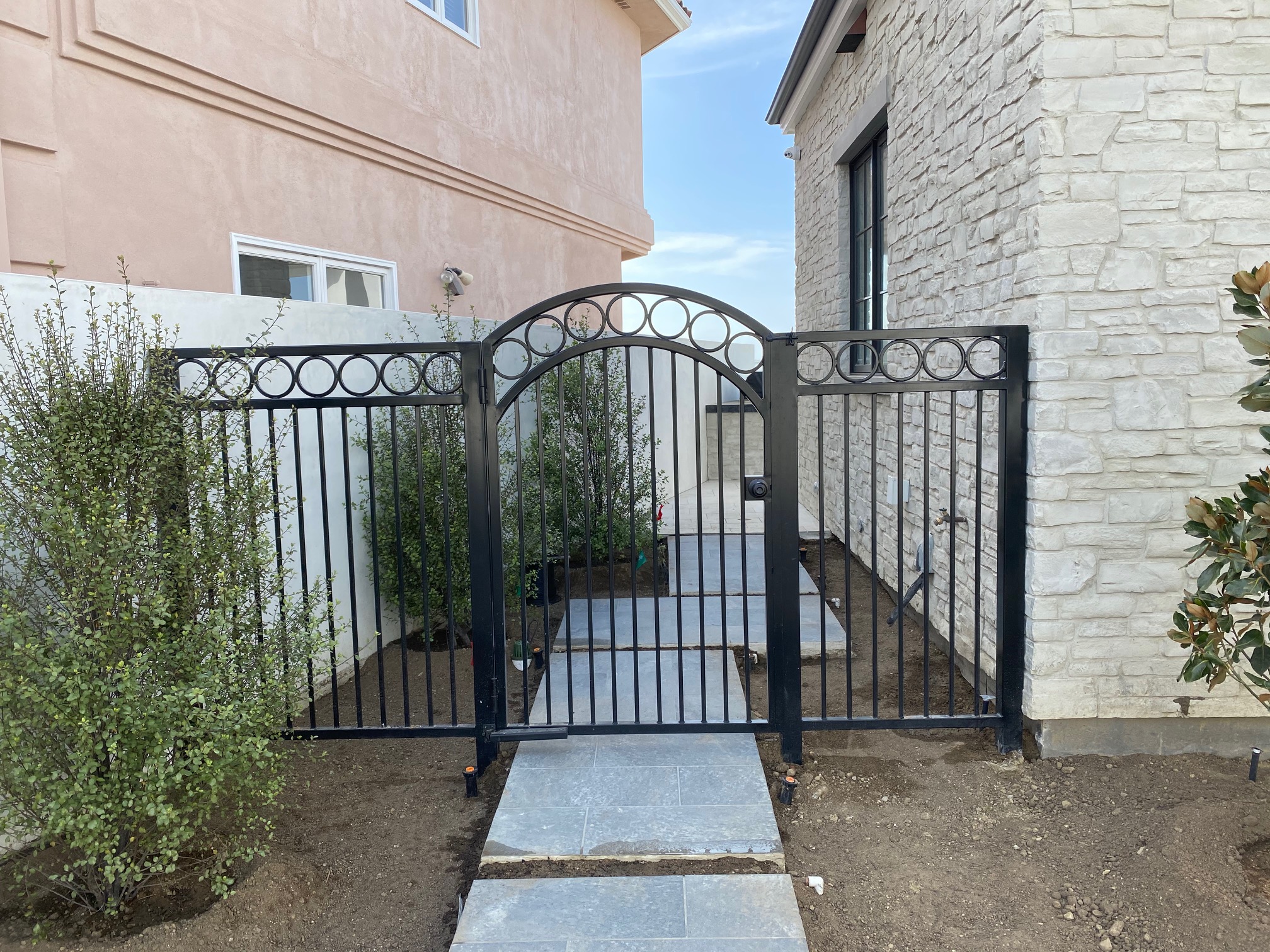 Powder coated automatic gate